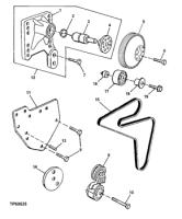 China R500385 V-Belt Deere parts 1490, 700J, 700H, 6.8, 1410D for sale