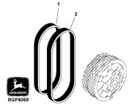 China R503324 V-Belt Deere parts 450CLC for sale