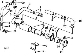 China AH20857 Isolator Deere parts 450, 350C, 440, 350B, 24, 244E, 180, 244H, 84, 350 for sale