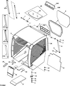 China KV11626 Isolator Deere parts 323D, 320E, 332D, 325, 317, 333D, 326D, 323E, 318D, 260, 326E, 319D, CT332, 328D, CT322, 318E, 329D, 320D, 280, 319E, 332 for sale