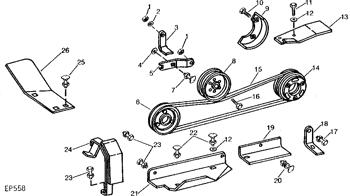 China N111527 V-Belt Deere parts 3700 for sale