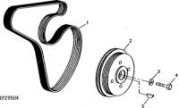 China R108842 V-Belt Deere parts 490E, 790ELC, 690ELC for sale