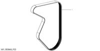 China R123436 V-Belt Deere parts 4.5, 6.8, 1100 for sale