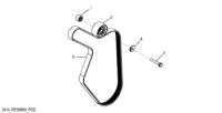 China R123449 V-Belt Deere parts 280, 750J, 1050C, 6.8, 4.5 for sale