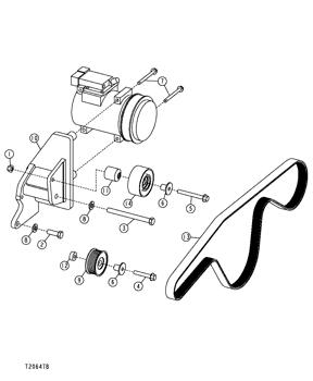 China R134637 V-Belt Deere parts 1470D, 1270D, 850J, 750J for sale