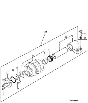 China 3075994 Thrust Washer Deere parts 600C, 550LC for sale