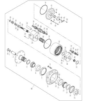 China 841309200 Thrust Washer Deere parts 330, 435C, 330B, 430, 335C, 530B, 2254, 535, 430B, T25 for sale