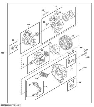 China 1812298030 Electrical Connector Assy Deere parts 800C, 470GLC for sale