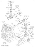 China 5863016090 GASKET; OUTLET PIPE TO HSG Hitachi parts EX17U, EX17UNA, EX20U-3, EX20UR-3, ZX16, ZX18, ZX25 for sale