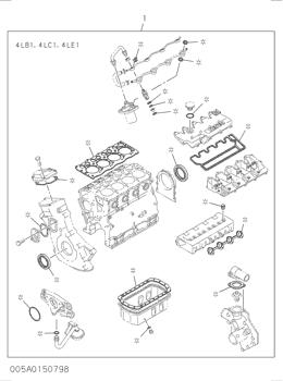 China 5878128107 GASKET SET; ENG OVERHAUL Hitachi parts EX40U, EX50U, EX50UNA, EX55UR-3, EX58MU for sale
