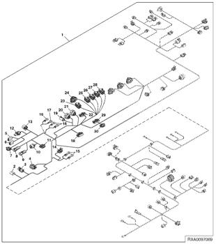 China 57M8529 Electrical Connector Cap Deere parts 1210E, 550J, 1270E, 764, 953M, 803M, 850J, 853M, 310J, 350DLC, 310SJ, 624KR, 903M, HTH450, 1510E, 605K, 310SK, 270DLC, 655K, 2454D, 755K, 803MH, 750J, H752, 1070E, 745, 859MH, 853MH, 1910E, 909M, E210... for sale