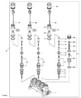 China 0451501 Solenoid Deere parts 750, 600C, 800C, 450CLC, 992ELC, 550LC, 450LC for sale