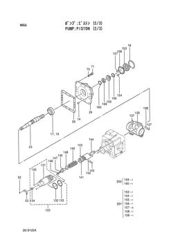 China 0619103 GASKET Hitachi parts LX70-2 JPN, LX70-3, LX80-2, LX80-5 for sale