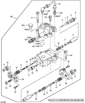 China 4400442 Solenoid Valve Deere parts 225CLC, 2054, 2554, 230CLC, 270CLC, 135C, 120C for sale
