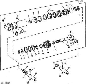 China R78391 Back-Up Ring Deere parts 690B, 690C, 500C, 740A, 690CR, 690D, 510B, 9300, 610B, 350C, 450C, 743, 640, 693B, 440C, 640D, 555, 693C, 440D, 740, 755B, 415B, 410, 655B, 655, 743A, 755A, 755, 550, 540B, 310A, 540D, 9305, 690 for sale