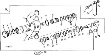 China R78994 Back-Up Ring Deere parts 510B, 610B, 9300G, 444D, 315C, 315CH, 455E, 640, 2254, 440C, 640D, 440D, 300D, 555B, 401D, 755, 862B, 410B, 410C, 410D, 540B, 540D, 310C for sale