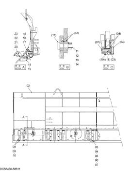 China 01400-00020 NUT Hitachi parts L20-3 for sale