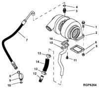 China RE509809 Turbocharger Reman Deere parts 2254, 700J, 700H for sale