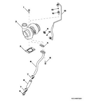 China RE534967 Turbocharger Deere parts 326D for sale
