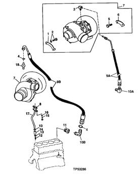 China RE58897 Turbocharger Deere parts 595D, 300D, 410D, 315C, CCE, COMPONENT, 310C, 590D for sale