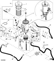 China RE504938 Tube Deere parts 1600, 9120, 744H, 450CLC for sale