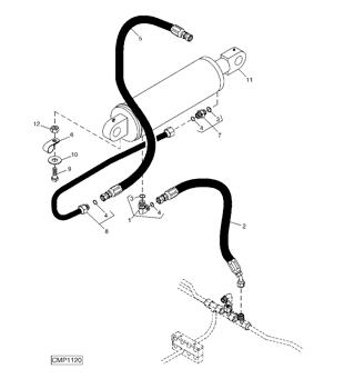 China 0081377756 Tube Deere parts 1312C for sale