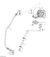 China RE521561 TURBOCHARGER Deere parts YZ19489, 644K, 544J, 624K, RE160299, 1400 for sale