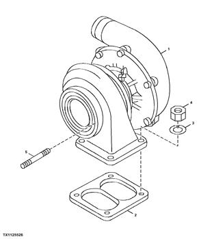 China 1144003771 Turbocharger Deere parts 210, 225CLC for sale