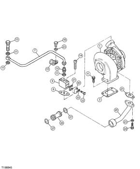 China AT263572 Turbocharger Deere parts 1050C for sale