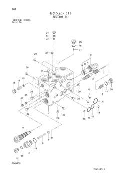 China 0949801 VALVE Hitachi parts ZX30U-2, ZX30U-3, ZX35U-2, ZX35U-3, ZX40U-2, ZX40U-3, ZX40U-3U, ZX40U-5A, ZX40UR-2, ZX40UR-3, ZX40UR-3D, ZX40WM-3D, ZX48U-3, ZX48U-3F, ZX50U-2, ZX50U-3, ZX50U-3F, ZX50U-3U, ZX50U-5A, ZX50U-5N, ZX50UNA... for sale