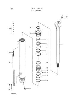 China 0732905 KIT;SEAL Hitachi parts EX55UR-3, TB50, ZX55UR, ZX55UR-HHE for sale