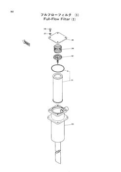 China 4219713 ELEMENT;FILTER(FULL-FLOW FILTER) Hitachi parts EX1800, EX1800-3, EX3500 for sale