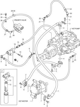 China 26197-97001 ELEMENT Hitachi parts LX80-7 for sale