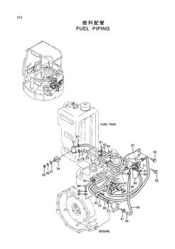 China 4440034 FILTER;FUEL Hitachi parts EX17U, EX17UNA, EX20U-3, EX20UR-3, ZX20UR for sale