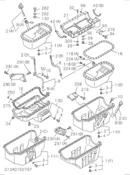 China 8970453220 GASKET; OIL PAN TO C/BL Hitachi parts DX40-C, DX40M-C, DX40MM-C, DX45-C, DX45M-C, DX45MM-C, EX40, EX45, EX60UR for sale