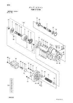 China 0860302 PUMP;GEAR Hitachi parts ZX30UR for sale