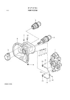 China 0324103 CLAMP Hitachi parts EX100W, EX100WD for sale