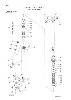 China 0950803 SEAL;DUST Hitachi parts ZX40U-2, ZX40U-3, ZX40U-3U, ZX48U-3, ZX48U-3F, ZX50U-2, ZX50U-3, ZX50U-3F, ZX50U-3U, ZX52U-3, ZX52U-3F, ZX55UR-2, ZX55UR-3, ZX55UR-3D for sale