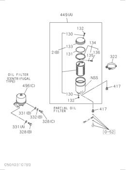 China 1132005732 FILTER ASM; OIL PARTIAL Hitachi parts KH250HD, KH300 for sale