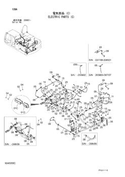 China 0005386 HARNESS;WIRE Hitachi parts ZX200-3, ZX200-3-HCMC, ZX200-3F, ZX210-3-AMS, ZX210-3-HCME, ZX210H-3, ZX210H-3-HCMC, ZX210H-3F, ZX210K-3, ZX210K-3F, ZX210LC-3-HCMC, ZX210N-3-AMS, ZX210N-3-HCME, ZX240-3-AMS, ZX240N-3-HCME for sale