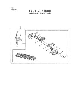 China T126959 LINK;L Hitachi parts DX75, DX75L, DX75M, DX75M-D for sale