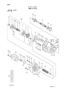 China 4699382 PUMP;PISTON Hitachi parts ZX30U-3, ZX30U-3F, ZX33U-3, ZX33U-3F, ZX35B, ZX35U-3, ZX35U-3F, ZX38U-3, ZX38U-3F for sale