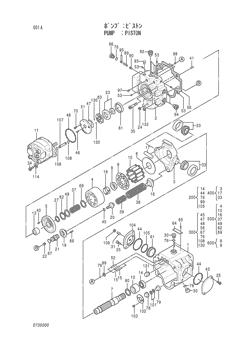 China 0735001 PUMP;GEAR Hitachi parts EX50U, EX50UNA for sale