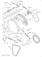 China 1136714730 BELT; COOLING FAN Hitachi parts FV30, ZX450, ZX450H, ZX450H-HHE, ZX460LCH-AMS, ZX460LCH-HCME, ZX470-5G, ZX470H-5G, ZX470LC-5G, ZX470LCH-5G, ZX470LCR-5G, ZX470R-5G, ZX480MT, ZX480MTH, ZX500LC, ZX500LCH for sale