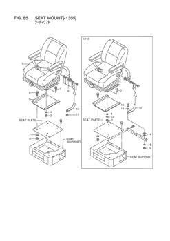 China 21776-82051 BELT,SEAT Hitachi parts LX110-7, LX190-7, LX230-7, LX450-7 for sale
