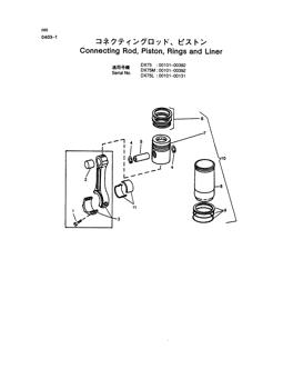 China R56188 PISTON PIN Hitachi parts DX75, DX75L, DX75M for sale