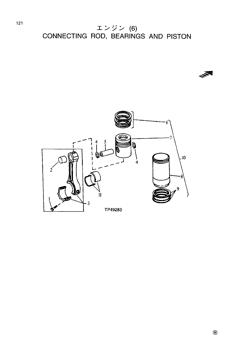 China RE65969 PISTON-LINER KIT Hitachi parts LX100-5, LX120-5 for sale
