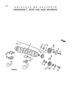 China R109863 SHAFT Hitachi parts DX75M-D for sale