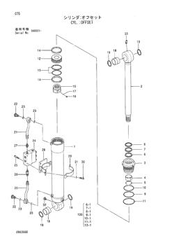 China 0863508 ADAPTER Hitachi parts ZX75UR, ZX75UR-3 for sale