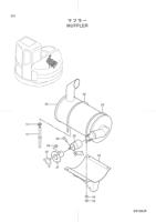 China 4360156 MUFFLER Hitachi parts EX135UR, EX135UR-5, EX135US-5, EX140US-5 for sale